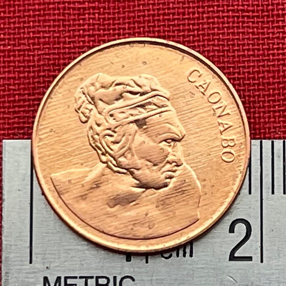 Taíno Cacique Caonabo (Columbus-Resister) 1 Centavo Dominican Republic ...